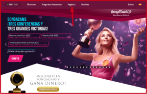 Cómo ser modelo de BongaCams regístrate en Bongamodels